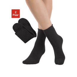 Lavana Herren Thermosocken, Gr. 35, schwarz, Elasthan, Polyacryl, Polyamid, unifarben, Socken, mit flauschiger Innenseite