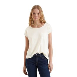 Marc O'Polo Damen T-Shirt "aus Organic Cotton", wei&szlig;, Basic, Gr. XXS, MARC O'POLO DENIM, unifarben, Obermaterial: 100% Baumwolle, Shirts