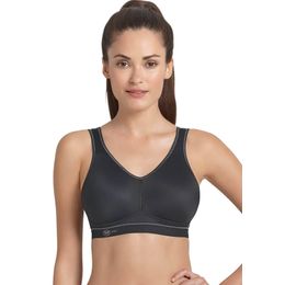 Anita active Damen Sport-BH "Light & Firm", Gr. 75, schwarz, Stoff, Obermaterial: 80% Polyamid, 20% Elasthan, clean, matt, Basic, BHs, gemoldete