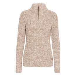 oxmo Damen Troyer "Troyer OXPHEPE", beige, Gr. XL, Obermaterial: 100% Baumwolle CO., Pullover