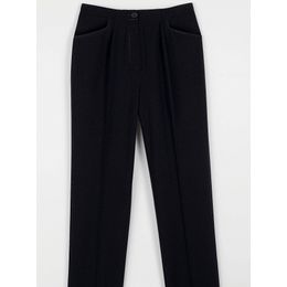 COME ON Damen B&uuml;gelfaltenhose, schwarz, Gr. 38, unifarben, 65% Polyester, 32% Viskose, 3% Elasthan, Hosen