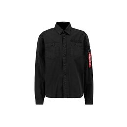 Herren Oversize-Shirt "Air Force EMB Shirt", schwarz, Gr. XXL, Alpha Industries, Obermaterial: 100% Baumwolle, Shirts