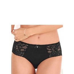 s.Oliver Damen Panty "Livie", Gr. 48, schwarz, Spitze, Obermaterial: 87% Polyamid, 13% Elasthan, Unterhosen, mit zarter Jacquardspitze und feinem