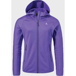 Schöffel SCHÖFFEL Damen Fleecejacke "Hiking Fleece Hoody Style Cascata WMS", lila, Gr. 46, Oberstoff: 94% Polyester, 6% Elasthan, Jacken
