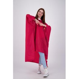 DEPROC Active Damen Regenponcho "CORNWALL PONCHO WMN", rot, Gr. M, 100% Polyester, Jacken, auch in Gro&szlig;en Gr&ouml;&szlig;en erh&auml;ltlich