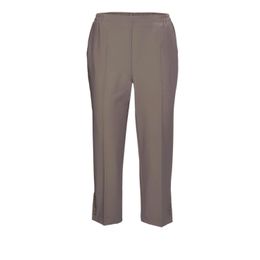 GOLDNER Damen Caprihose "Kurzgr&ouml;&szlig;e Pflegeleichte Capri-Schlupfhose", beige, Gr. 20, Obermaterial: 100% Polyester COOLMAX PES(Coolmax)., Hosen