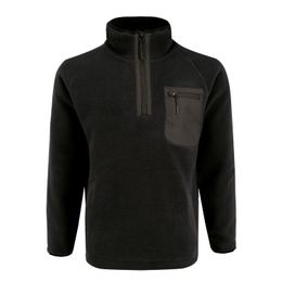 INDICODE Herren Strickfleece-Pullover "Fleecejacke IDTrout", schwarz, Gr. XXXL, Obermaterial: 100% Polyamid PA., Sweatshirts