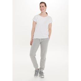 CRUZ Damen Sweathose "Mayda", grau, Gr. 42, meliert, 60% Baumwolle, 40% Polyester, Hosen, aus atmungsaktivem Material