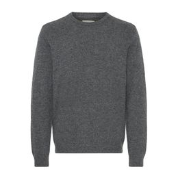 Blend Herren Strickfleece-Pullover "Strickpullover BHBRANKO"iron gate melange, Gr. XL, Obermaterial: 60% Wolle mw. 40% Nylon NY., Pullover