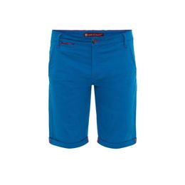 Cipo & Baxx CIPO & BAXX Herren Stoffhose "Shorts", blau, Gr. 38, unifarben, 97% Baumwolle, 3% Elasthan, Hosen, im unifarbenen Look
