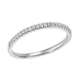 Firetti Damen Fingerring "Schmuck Geschenk Gold 585 Ring Stapelring Beisteckring Memoire-Optik", 60, 0,16 SI = kleine Einschl&uuml;sse, Wei&szlig;gold 585,