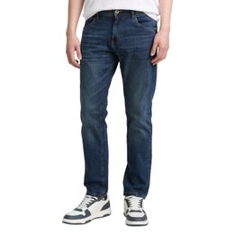 Tom Tailor Herren Regular-fit-Jeans "JOSH", blau, Gr. 38, unifarben, Denim/Jeans, Obermaterial: 98% Baumwolle, 2% Elasthan, Jeans, im Five-Pocket