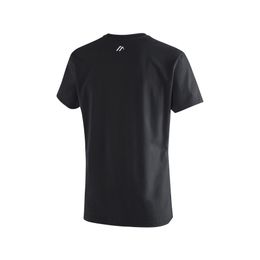 Maier Sports Herren Funktionsshirt "MS Tee M", schwarz, Gr. 50, 90% Baumwolle, 10% Elasthan, Shirts, Vielseitiges Rundhalsshirt aus elastischem