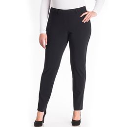 KjBRAND Damen Jeggings "Jenny", schwarz, Gr. 52, Jersey, Obermaterial: 73% Polyamid, 27% Elasthan, Hosen, Im edlen Techno Jersey, Bi-Stretch,