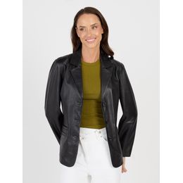 JCC Damen Lederjacke "310174401", schwarz, Gr. 38, Obermaterial: 100% Lammleder; Futter: 100% Polyester, Jacken