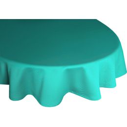 Tischdecke Adam, B:130cm L:190cm, blau, Bio-Baumwolle, Tischdecken, "Uni Collection", aus 100% Bio-Baumwolle
