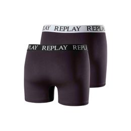 Replay Herren Boxershorts "Boxershort 4er Pack", Gr. XXL, schwarz, Obermaterial: 95% Baumwolle CO. 5% Elasthan EL., Unterhosen