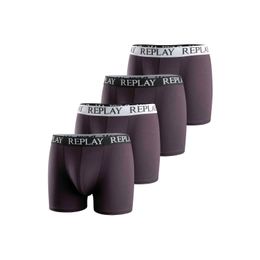 Replay Herren Boxershorts "Boxershort 4er Pack", Gr. M, schwarz, Obermaterial: 95% Baumwolle CO. 5% Elasthan EL., Unterhosen
