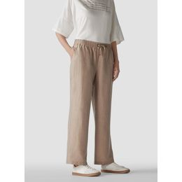 Lecomte Damen Jerseyhose "Hose", braun, Gr. 40, unifarben, 52%Leinen, 34%Lyocell, 14%Polyester, Hosen