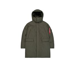 Herren Parka "Puffer Parka", grün, Gr. S, Alpha Industries, Obermaterial: 60% Baumwolle, 40% Nylon, Futter: 100% Nylon, Füllung: 100% Polyester,