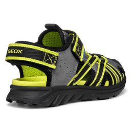 Geox Kinder Sandale "J SANDAL AIRADYUM BO", Gr. 33, grau, Synthetik, Textil, Schuhe, Wasserschuh, Badeschuh, Trekkingsandale mit gesch&uuml;tztem