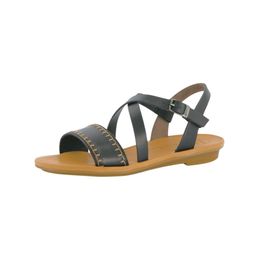 Paul Green Damen Riemchensandale "Paul Green Sandalen Glattleder", Gr. 38,5, schwarz, Glattleder, Schuhe