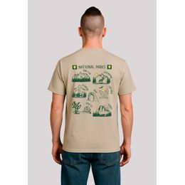 F4NT4STIC Herren T-Shirt "US National Parks Montage", beige, Gr. XL, Obermaterial: 100% Baumwolle, Shirts, Premium Qualität