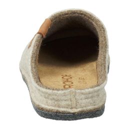 Rohde Damen Pantoffel "LUCCA", Gr. 36, beige, Filz, Schuhe, Clog, Hausschuh, Homeslipper in melierter Optik