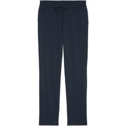 Marc O'Polo MARC O'POLO Damen Pyjamahose "Mix & Match Cotton-Woven", Gr. L, blau, Single Jersey, Obermaterial: 100% Baumwolle, unifarben, Hosen, mit elastischem