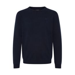11 Project Herren Rundhalspullover "Rundhalspullover PRSandro", blau, Gr. S, Obermaterial: 100% Baumwolle CO., Pullover