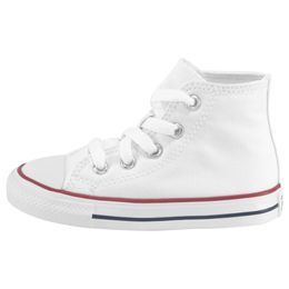 Converse M&auml;dchen Sneaker "CHUCK TAYLOR ALL STAR - HI KIDS", Gr. 20, wei&szlig;, Textil, Schuhe