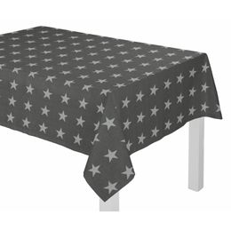 Tischdecke WIRTH, B:85cm L:85cm, grau, Baumwolle, Polyester, Tischdecken, "Felino"