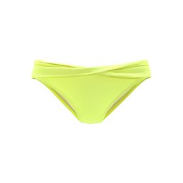 s.Oliver Damen Bikini-Hose "Spain", gr&uuml;n, Gr. 36, unifarben, Microfaser, Microfaser, Badehosen, mit gedrehtem B&uuml;ndchen