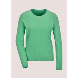 Madeleine Mode MADELEINE Damen Longpullover "Pullover Pullover"smaragd, melange, Gr. 40, Obermaterial: 46% Modal CMD. 40% Polyacryl PAN. 14% Polyamid PA., Pullover