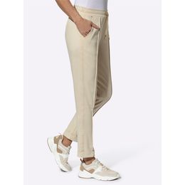 Classic Basics Damen Jerseyhose, beige, Gr. 56, unifarben, 100% Baumwolle, Hosen