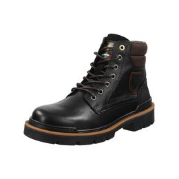 Pantofola d'Oro PANTOFOLA D ́ORO Damen Schnürstiefelette "Pantofola d'Oro Stiefelette Leder", Gr. 42, schwarz, Leder, Schuhe