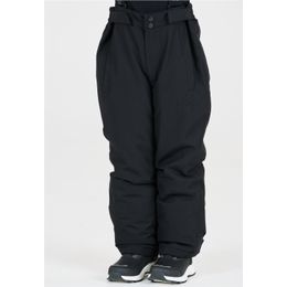 ZIGZAG Jungen Skihose "Soho", schwarz, Gr. 140, unifarben, 88% Polyester, 12% Elasthan, Hosen, mit abnehmbaren Hosentr&auml;gern