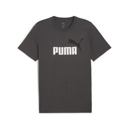 Puma Herren T-Shirt "Essentials 2 Colour No. 1 Logo T-Shirt Herren", grau, Gr. M, clean, Obermaterial: 100% Baumwolle; Rippe: 80% Baumwolle, 20%