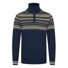 Blend Herren Strickfleece-Pullover "Strickpullover BHGrote", blau, Gr. XXXL, Obermaterial: 85% Polyacryl PAN. 15% Wolle WO., Pullover