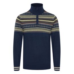 Blend Herren Strickfleece-Pullover "Strickpullover BHGrote", blau, Gr. S, Obermaterial: 85% Polyacryl PAN. 15% Wolle WO., Pullover