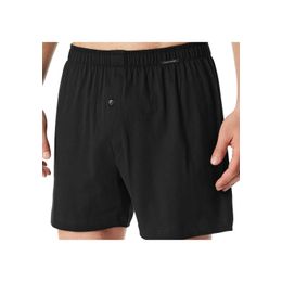 Schiesser Herren Boxershorts "Boxershort 2er Pack", Gr. S, schwarz, Obermaterial: 100% Baumwolle CO., Unterhosen