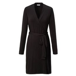 Sassa Mode SASSA Damen Morgenmantel "Damen Morgenmantel Casual Comfort", Gr. 36, schwarz, Viskose, Kleider