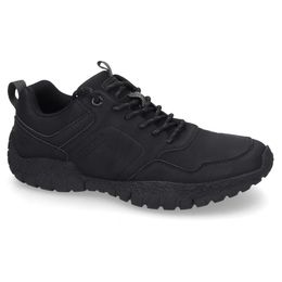 Damen Sneaker, Dockers by Gerli, Gr. 46, schwarz, Nubuklederimitat, Basic, Schuhe, Komfortschuh, Schnürschuh mit gepolsterter Innensohle