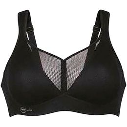 Anita active Damen Sport-BH "Air Control Deltapad", Gr. 85, schwarz, Netz, Obermaterial: 49% Polyamid, 39% Polyester, 12% Elasthan, Mesh, Netz,