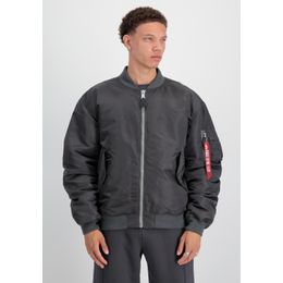 Herren Bomberjacke "MA-1 CS", grau, Gr. M, Alpha Industries, Obermaterial: 100% Nylon. Futter: 100% Nylon. F&uuml;llung: 100% Polyester, Jacken
