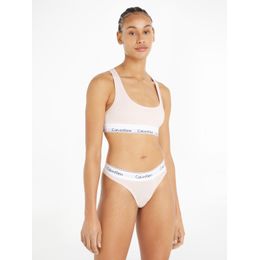 Damen Bralette "Modern Cotton", Calvin Klein Underwear, Gr. XS, rosa, Obermaterial: 53% Baumwolle, 35% Modal, 12% Elasthan, BHs, mit Racerback