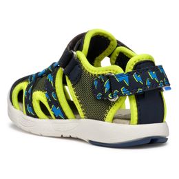 Geox Kinder Sandale "B SANDAL MULTY BOY", Gr. 22, gr&uuml;n, Synthetik, Textil, Schuhe, Babyschuh, Sommerschuh, Trekking Schuh mit Klettverschluss