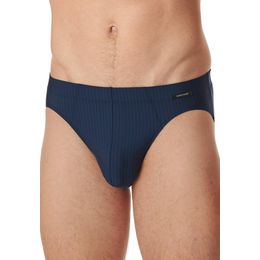Schiesser Herren Rioslip "Pure Micro", Gr. 5, blau, Single Jersey, Obermaterial: 80% Polyamid, 20% Elasthan, Unterhosen, ohne Eingriff, ohne st&ouml;rende