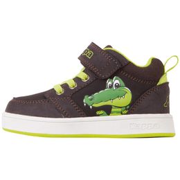 Kappa Mädchen Sneaker, Gr. 25, grün, Kunstfaser, Synthetik, mehrfarbig, Schuhe, - in kinderfußgerechter Passform