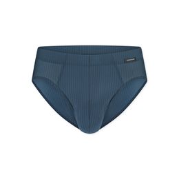 Schiesser Herren Rioslip "Pure Micro", Gr. 9, blau, Single Jersey, Obermaterial: 80% Polyamid, 20% Elasthan, Unterhosen, ohne Eingriff, ohne st&ouml;rende